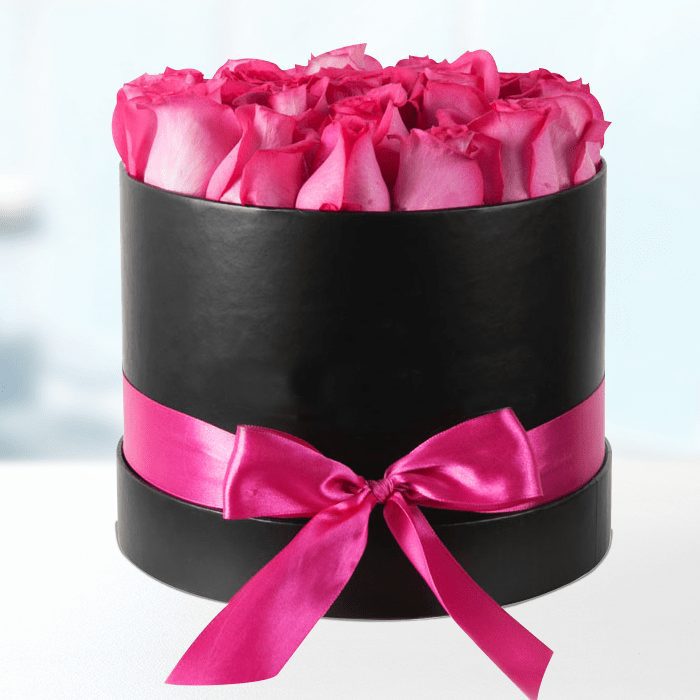 Box of Pink Roses - Flower Delivery Dubai, UAE