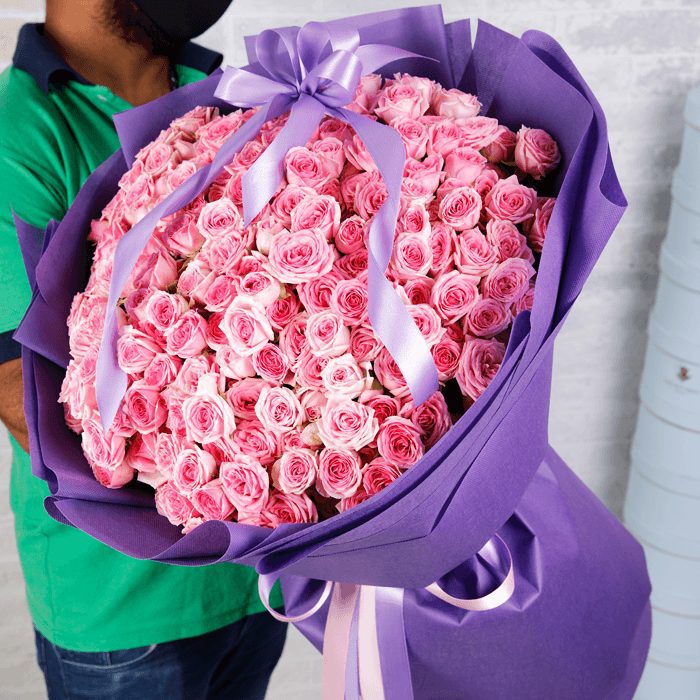 Splendour Pink Hand Bouquet | Surprise Flower Gifts