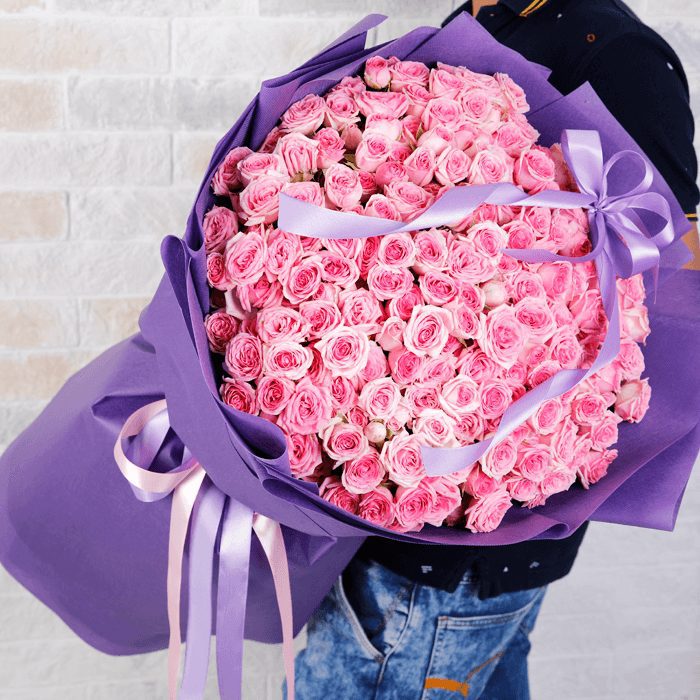 Splendour Pink Hand Bouquet | Surprise Flower Gifts