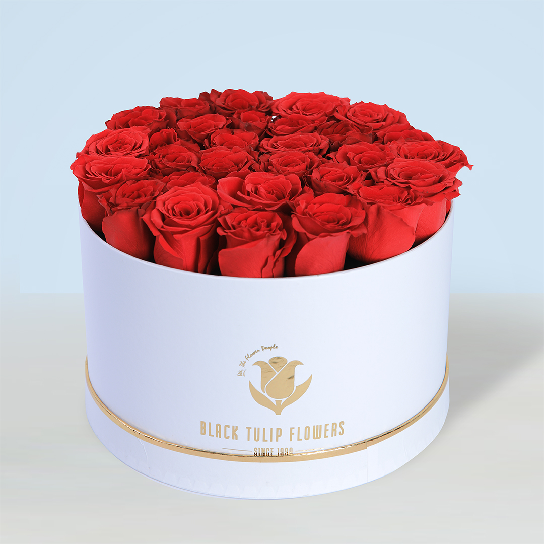 Fancy Red Roses | Box of Flowers UAE