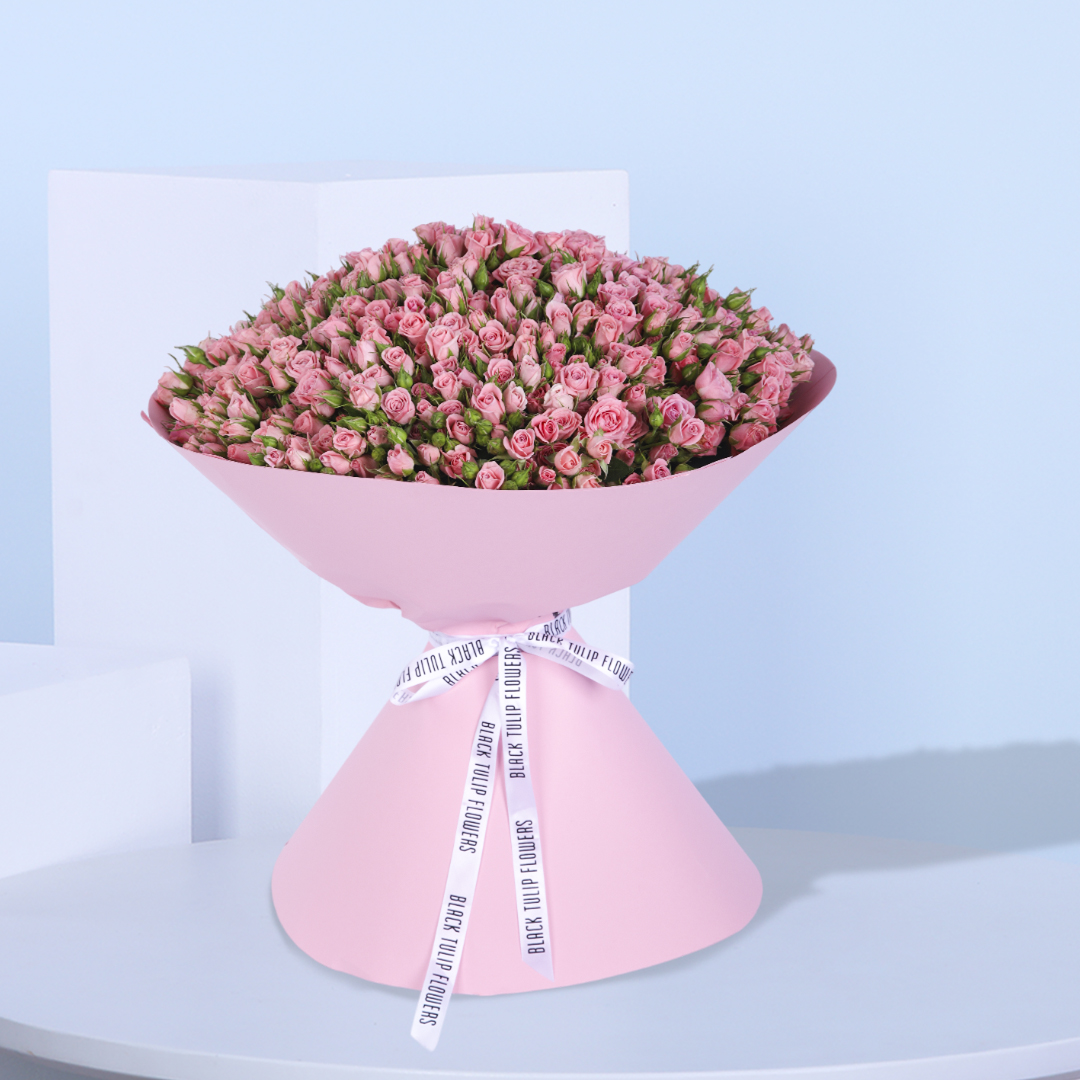 Enticing Pink Spray Rose Bouquet - Flower Delivery Dubai, UAE