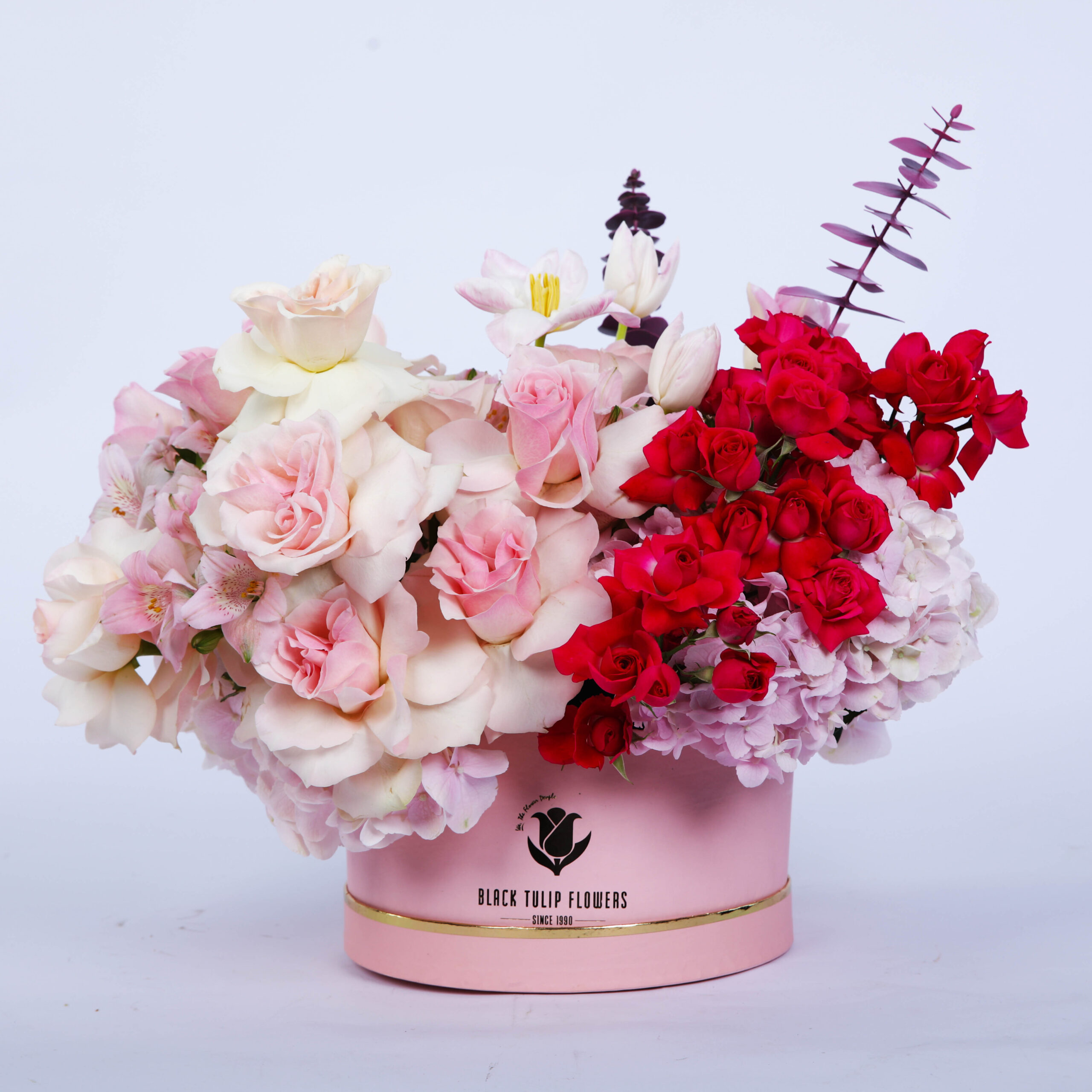 Artful Pink Box | Online Flower Delivery
