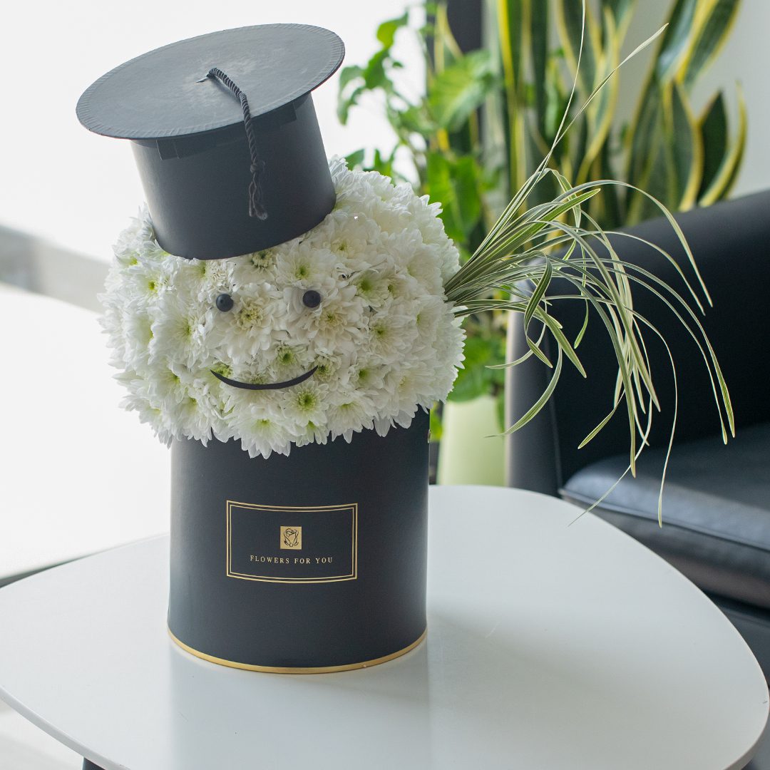 Grad Floral Graduation Flower Box - Flower Delivery in UAE