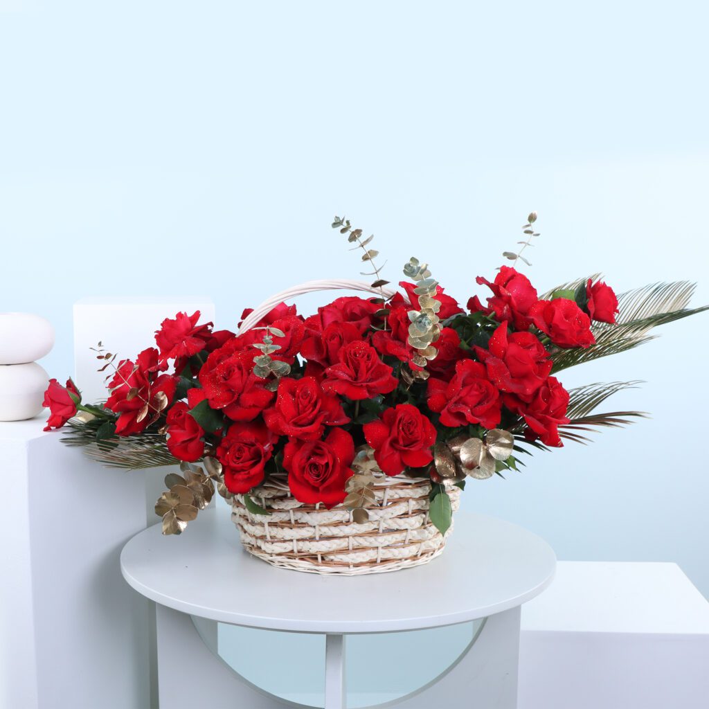 Hearty Rose Basket | Valentine's Day Gifts | BTF.ae