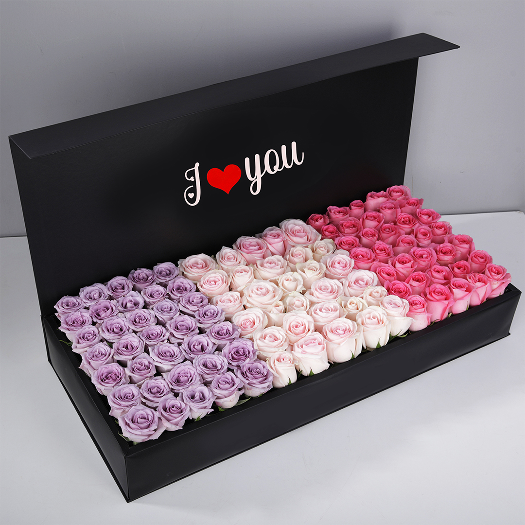Passionate Blossom Box | Valentine's Flower Gift Box
