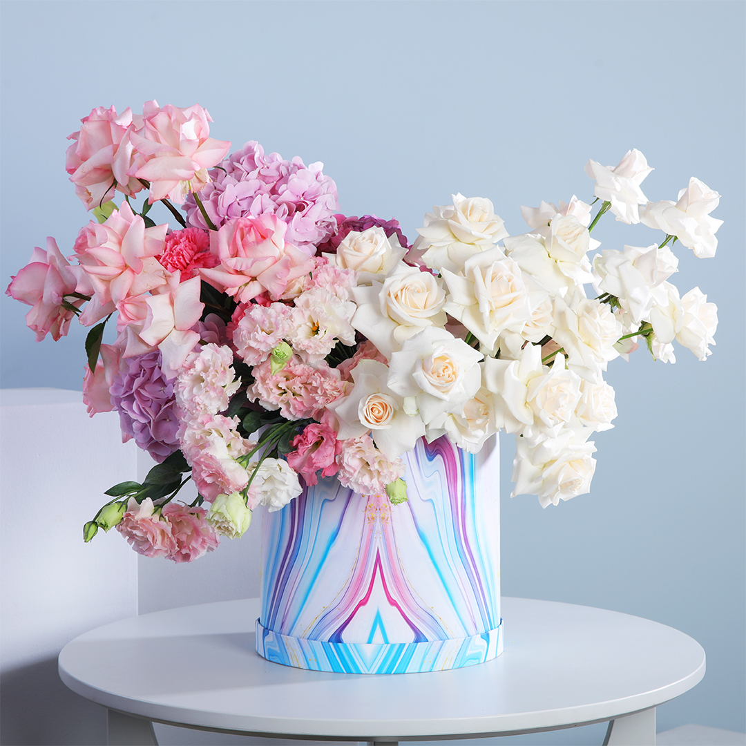 Rainbow Vibrant Box | Box of Flowers