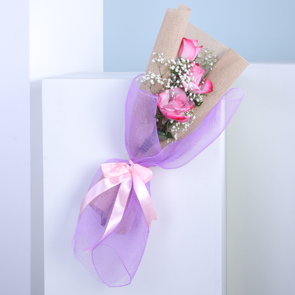 3pcs Rose Bliss Set | Budget Flower Bouquet