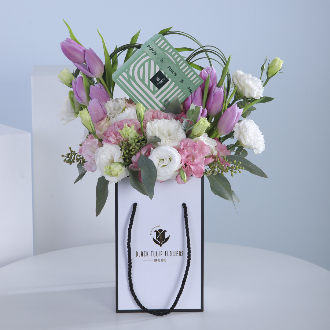 Pastel Bloom Bag Delight | Flower Box