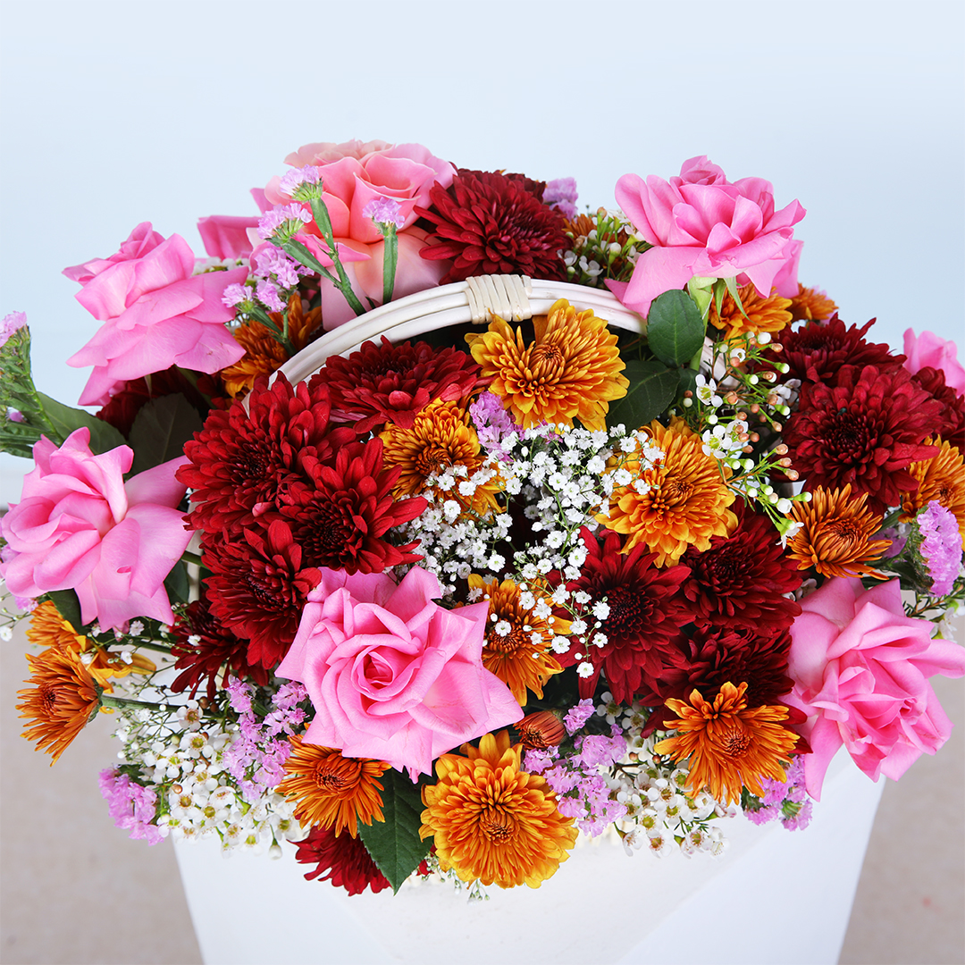 Spring Garden Basket | Flower Basket