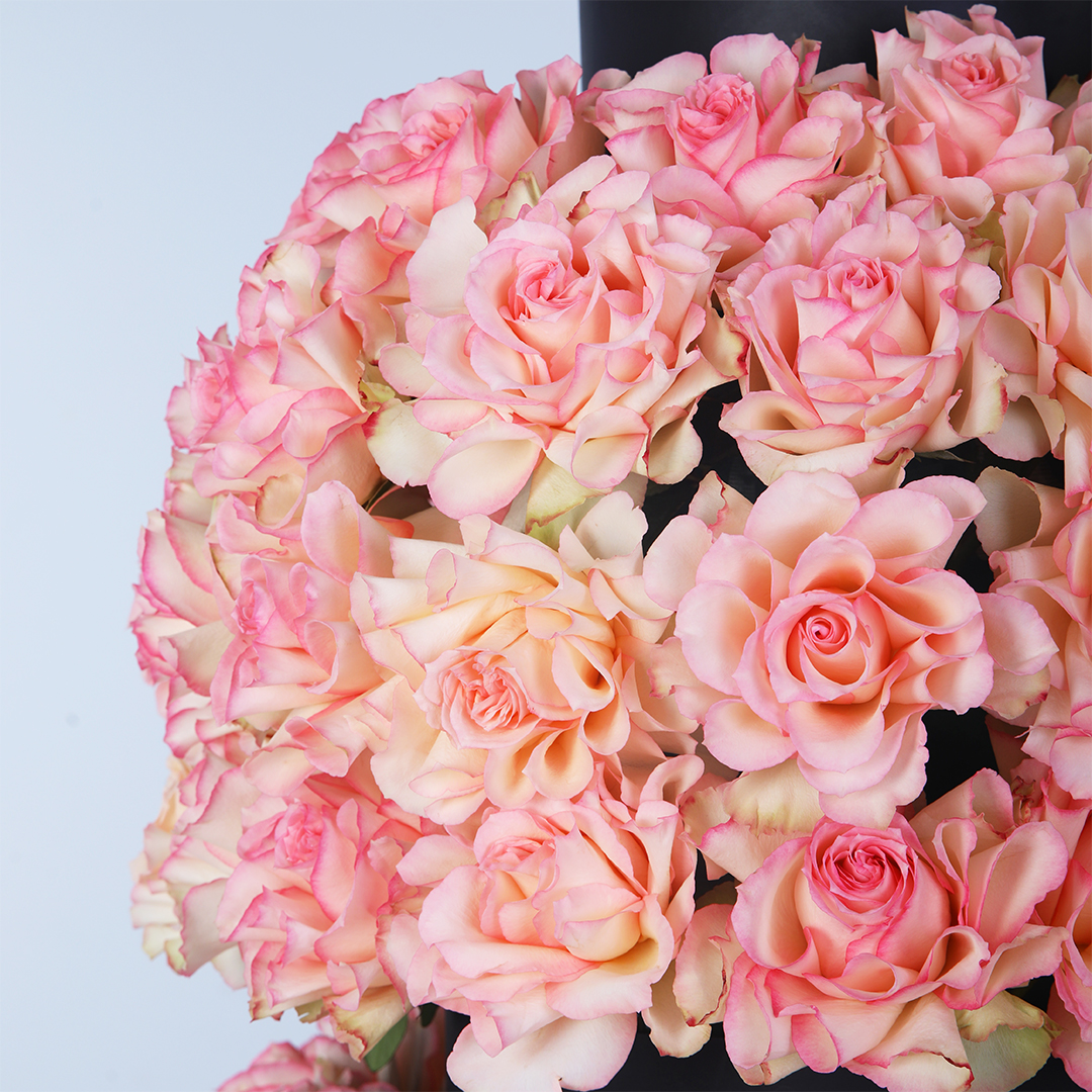 300 Pink Roses in a 3-Layered Tower | Elegant Rose Gift