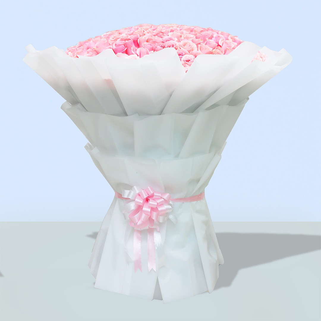 400 Pink Roses | Grandiose Flower Bouquet