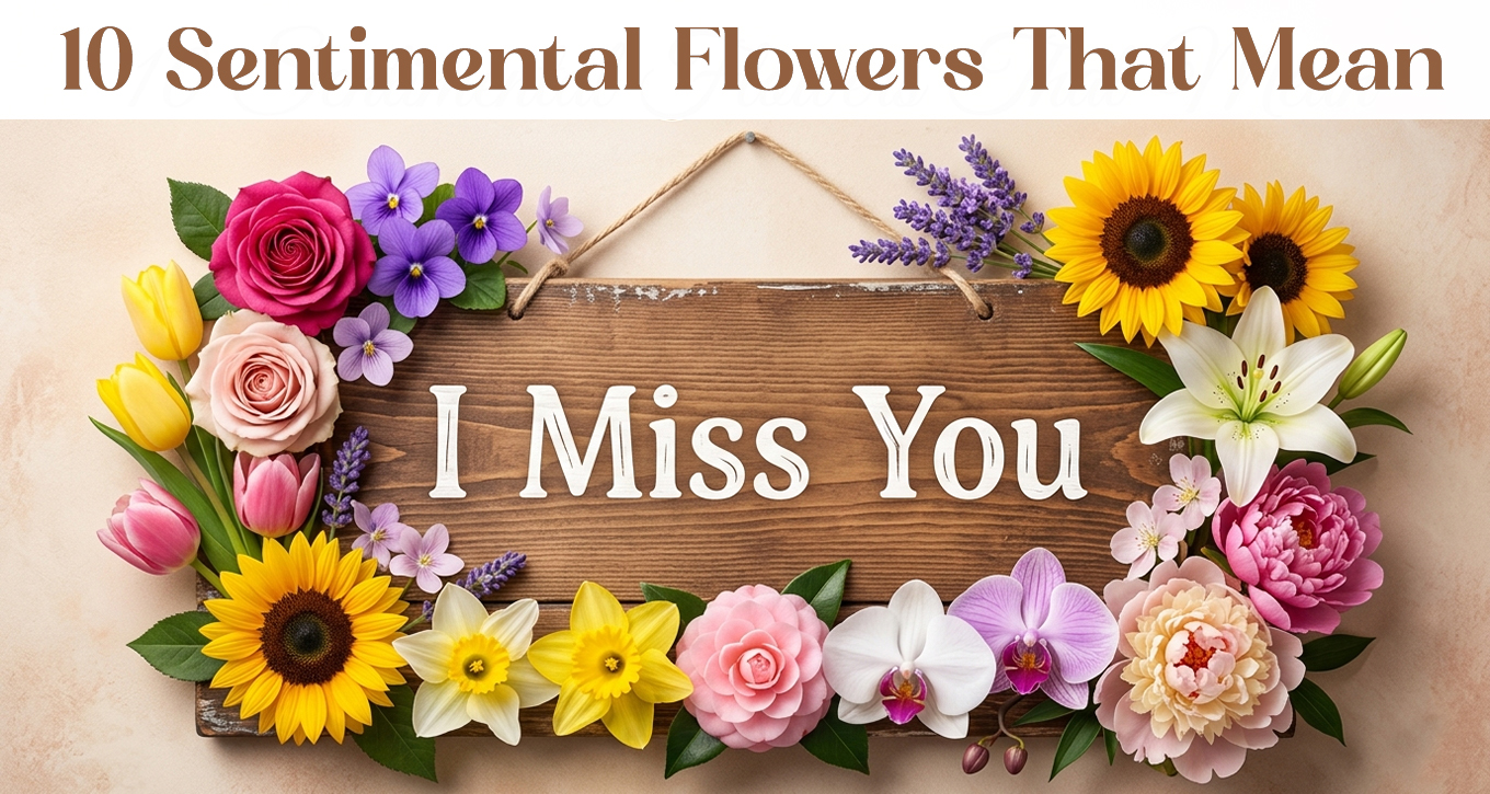 10 Sentimental Flowers That Mean I Miss You