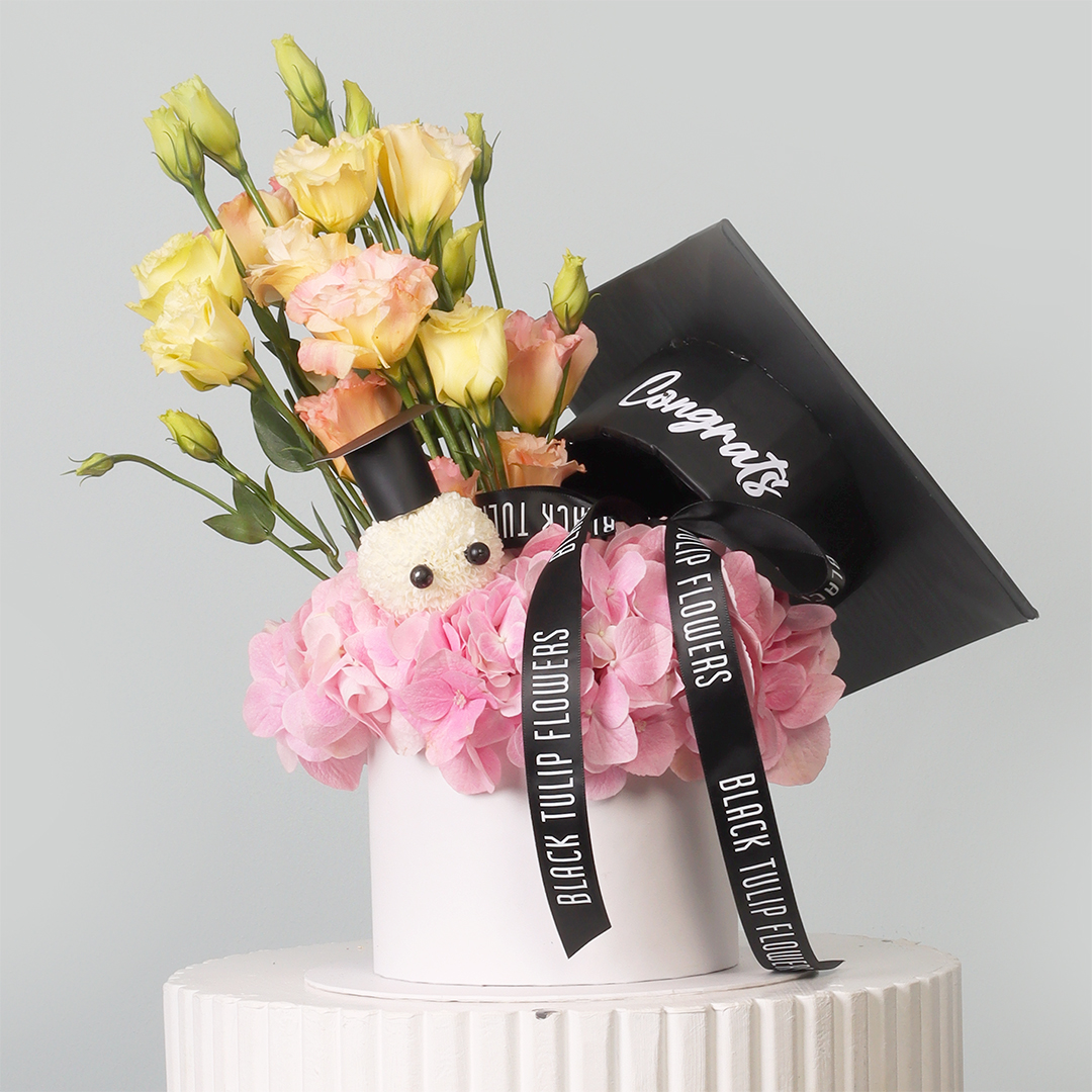 Pink Hydrangea Box | Congratulations Gift