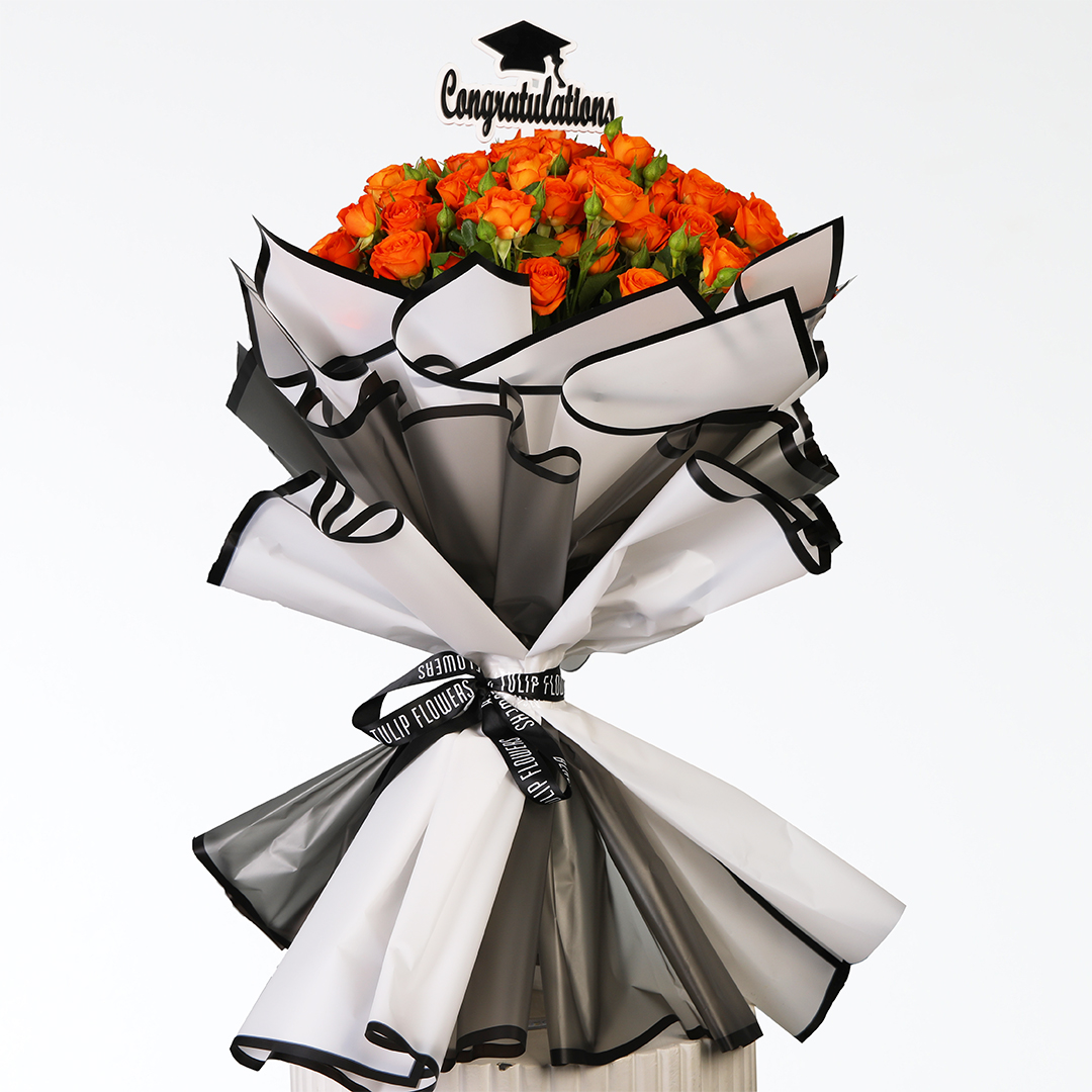 Spray Rose Graduation Bouquet | Congratulations Gift