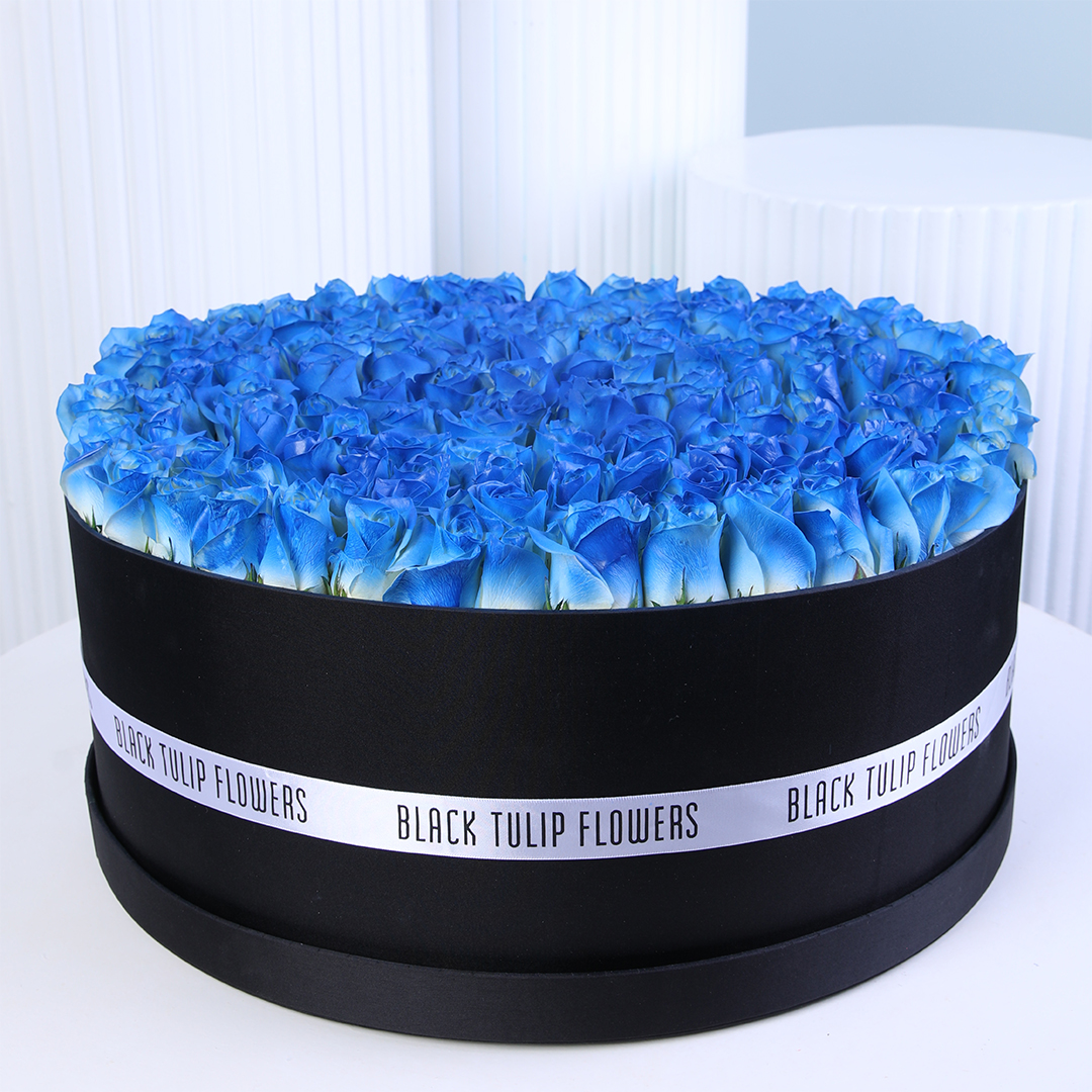 Mystic Blue Rose Box - Flower Delivery Dubai, UAE