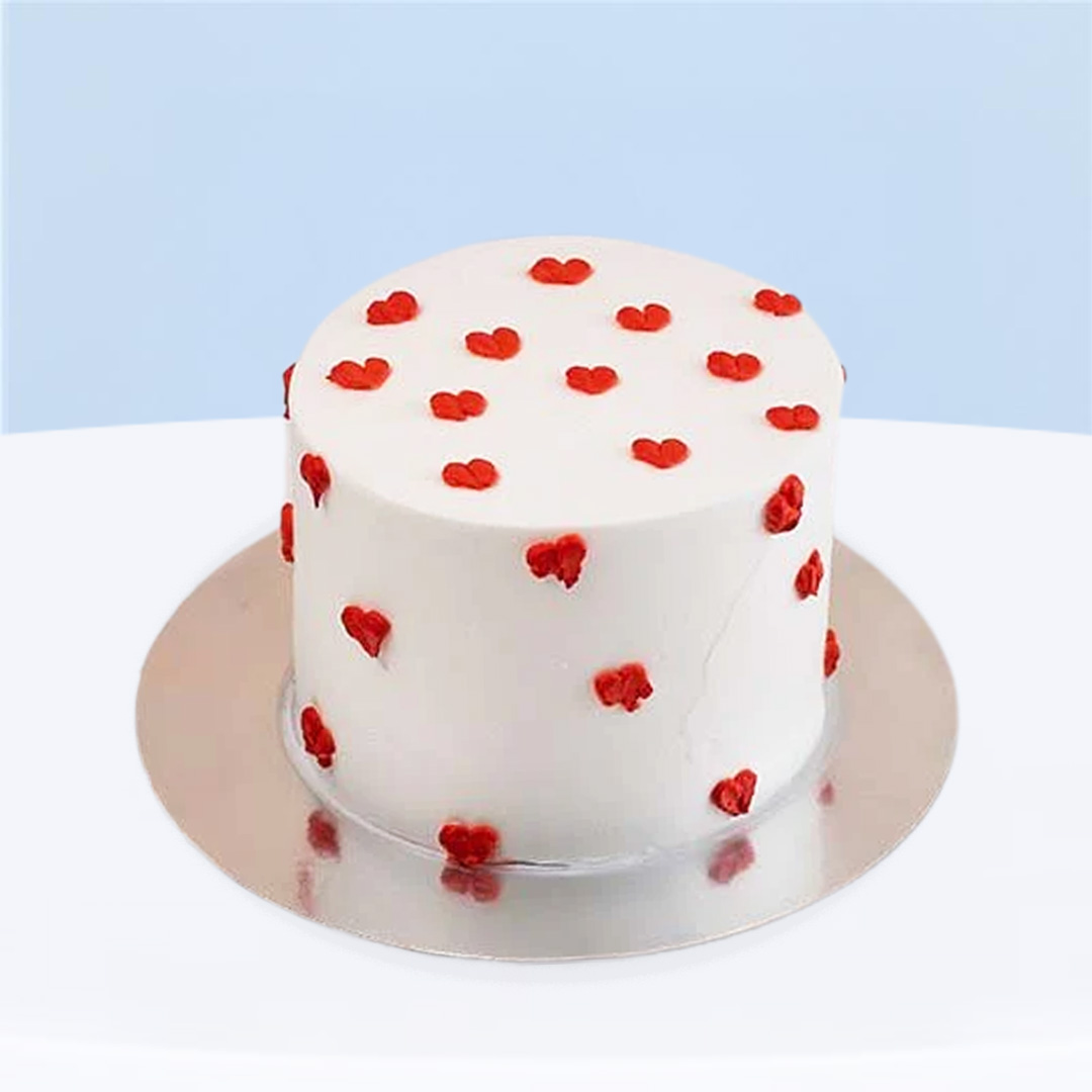 Mini Hearts Cake 500 g | Vanilla or Chocolate