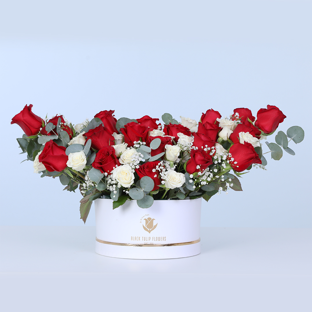 Love in Red Roses Box | Premium Floral Gift