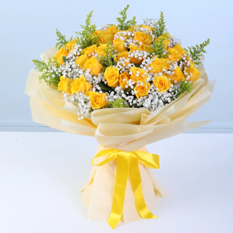 50 Yellow Bouquet Edit | Order Fresh Flowers Online