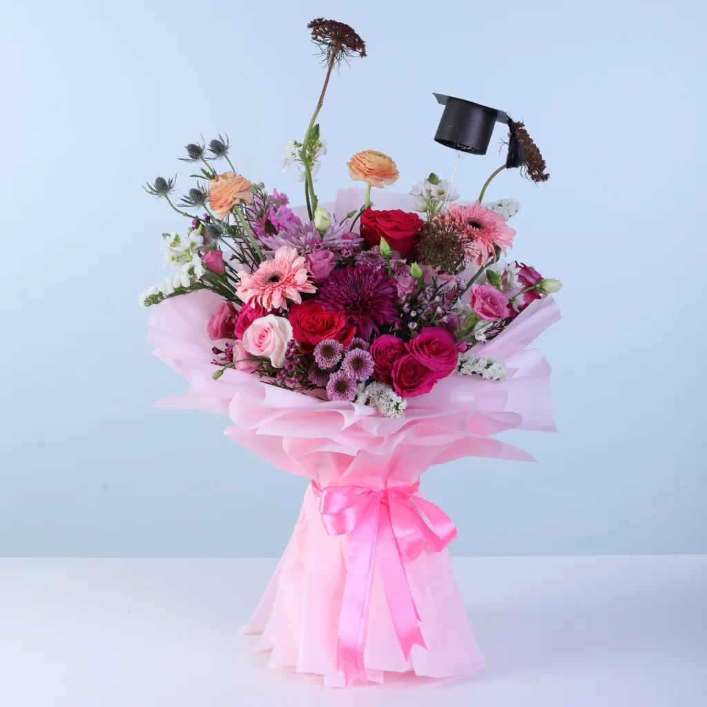 Graduation Mixed Flower Bouquet | Celebrate Success with Blooms